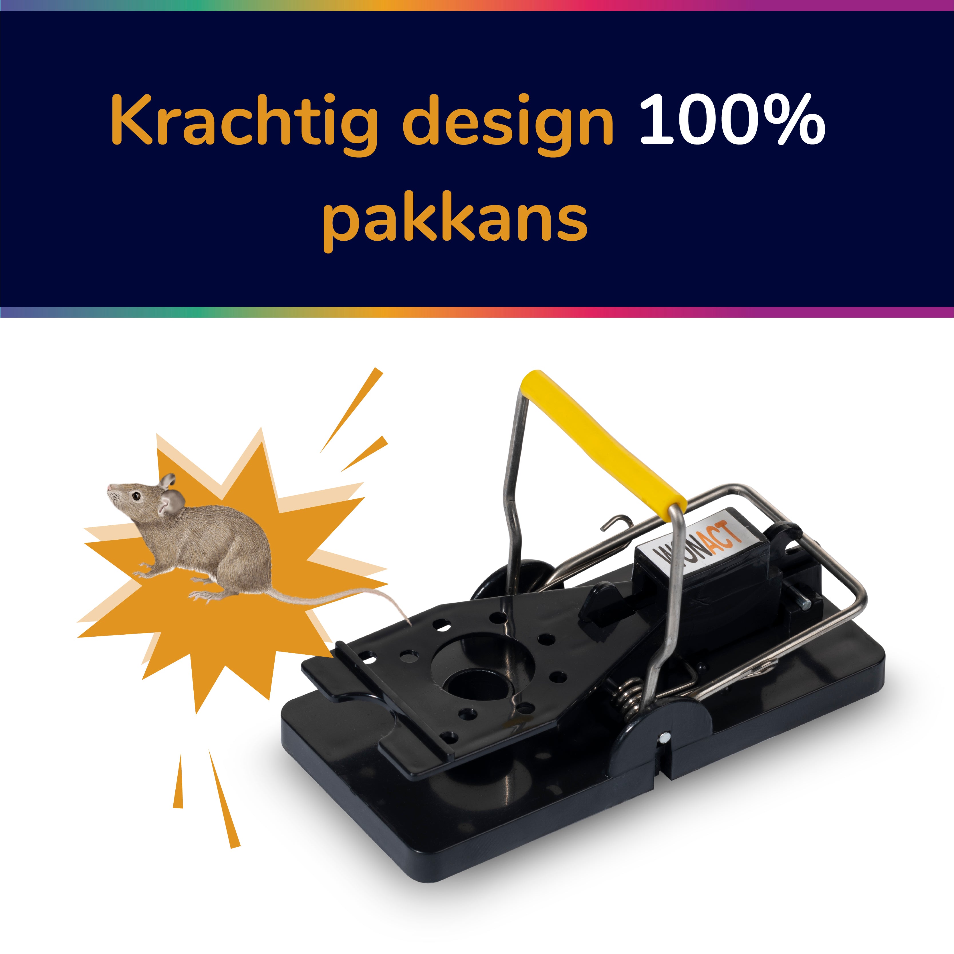 Rattenval Snap Trap Wonact Muizenval - 3 Stuks - Diervriendelijke ...